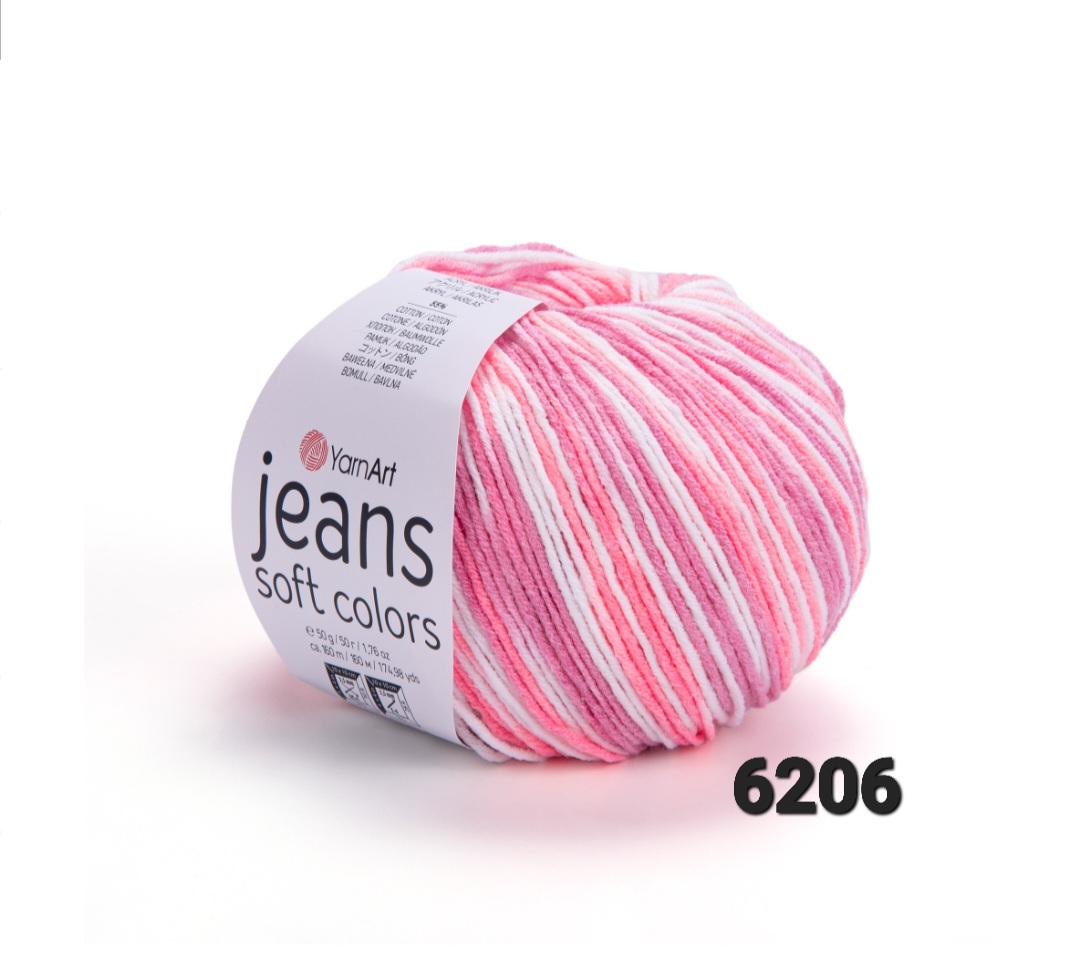 YarnArt Jeans Soft Colors 6206 - siulaiklaipeda.eu